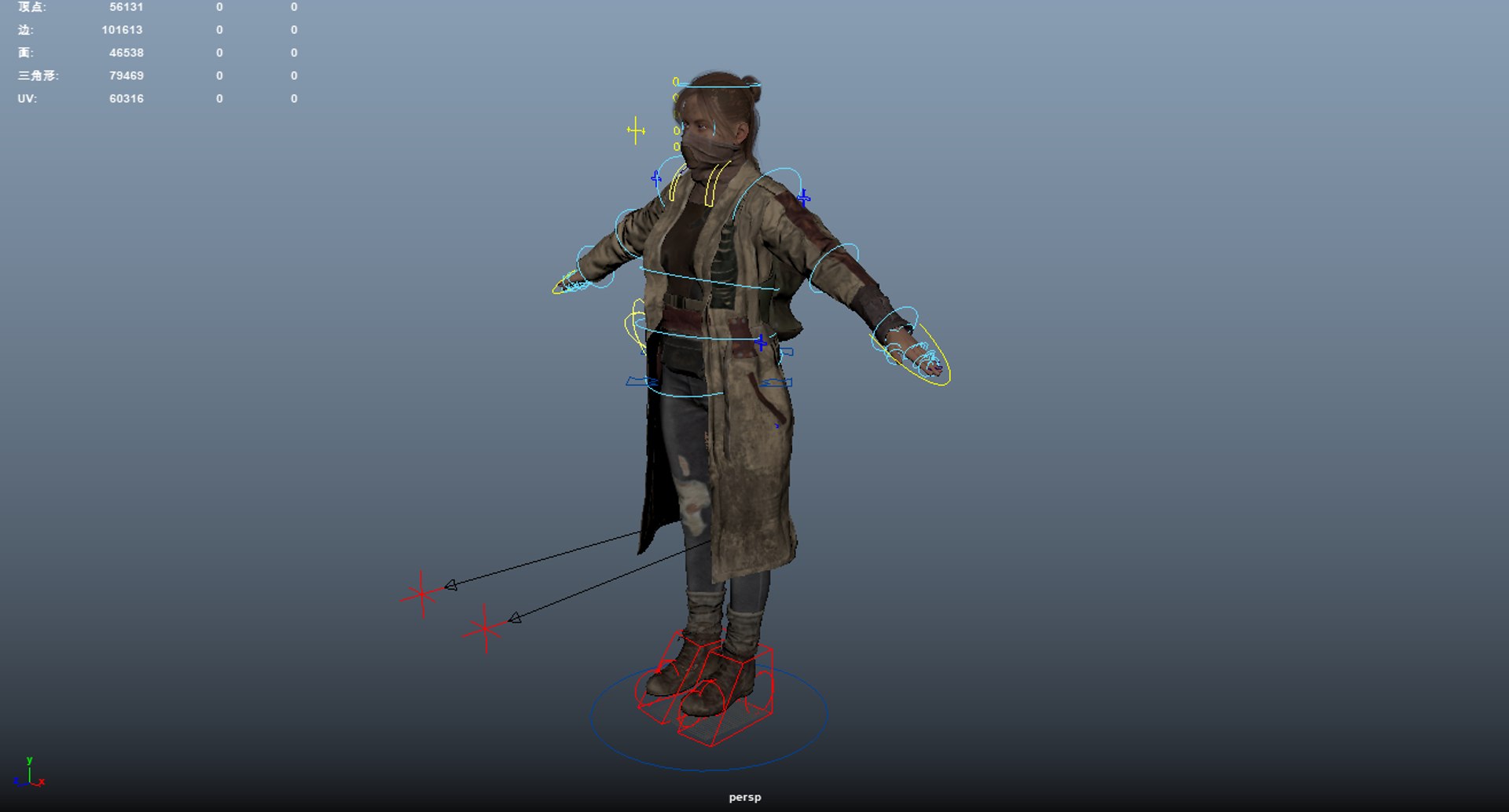 3D Model Apocalypse Female - TurboSquid 2249897