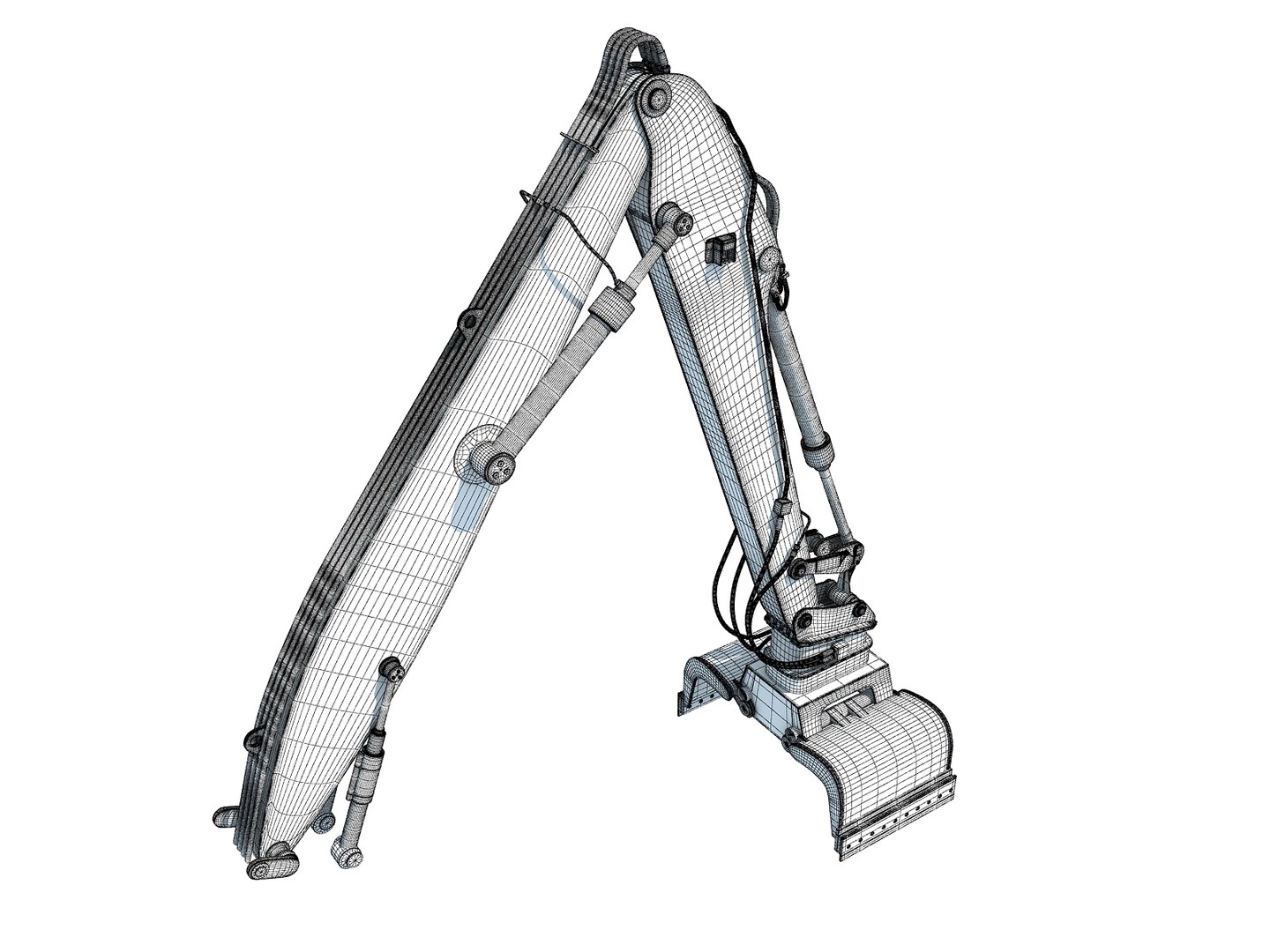 3D backhoe loader attachment model - TurboSquid 1390195