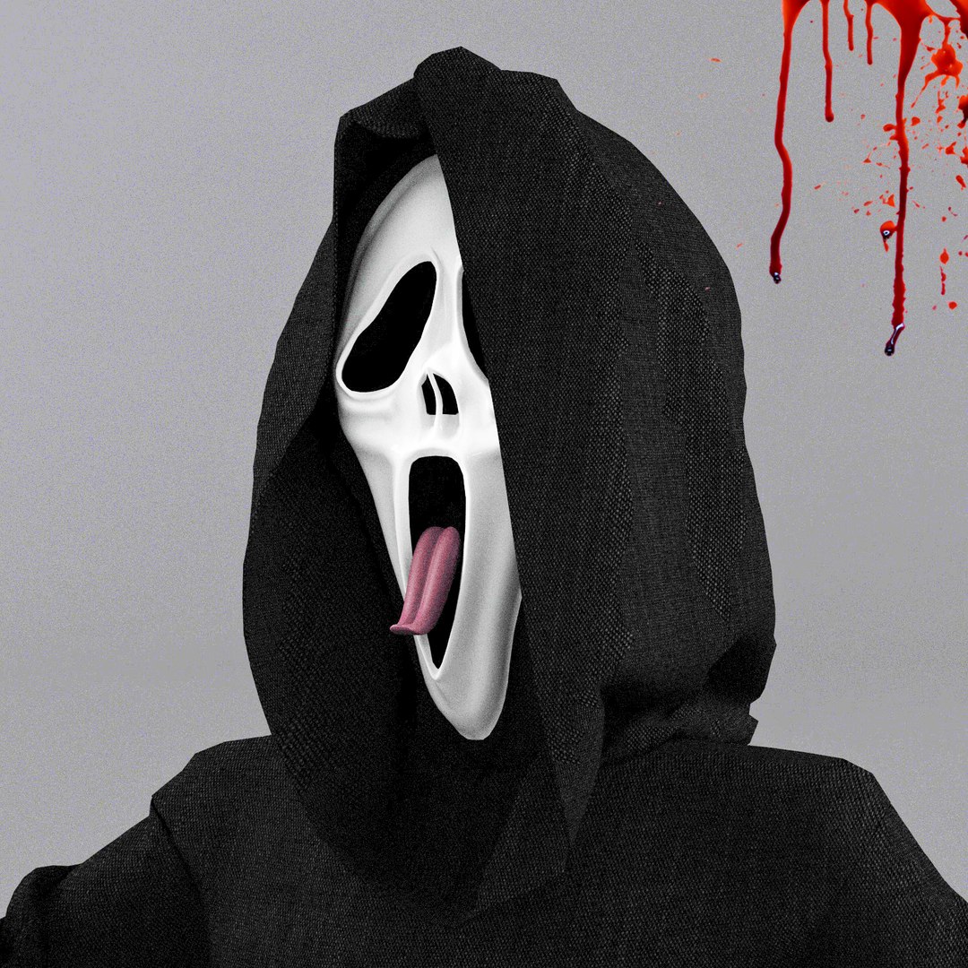 3d Scream Ghost Face Model