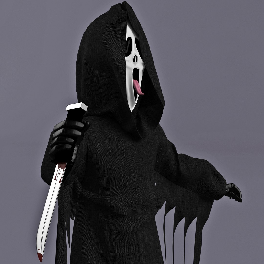 3d Scream Ghost Face Model
