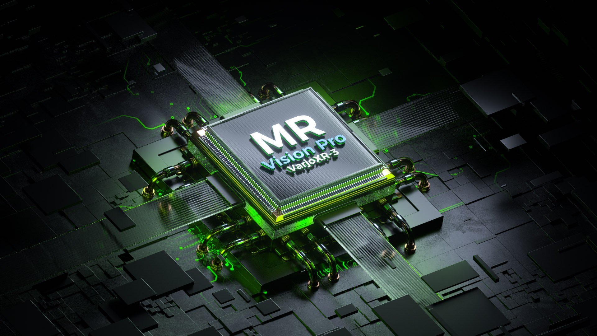 3D C4D Intelligent Head Display Mixed Reality Chip Transmission Chip ...