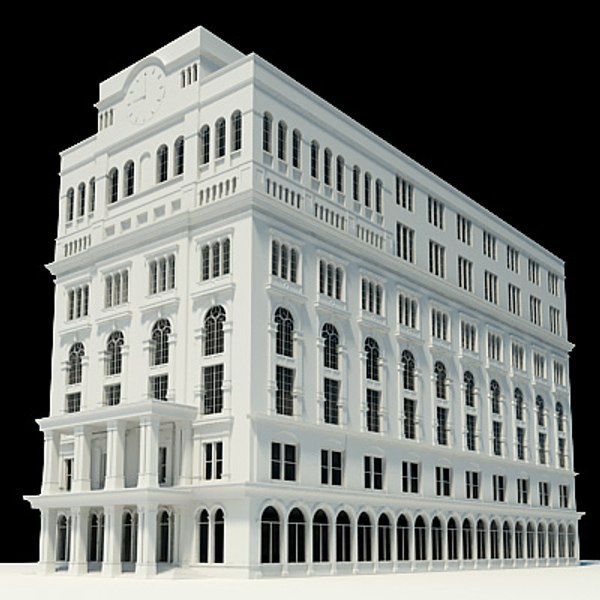 3d facade building model