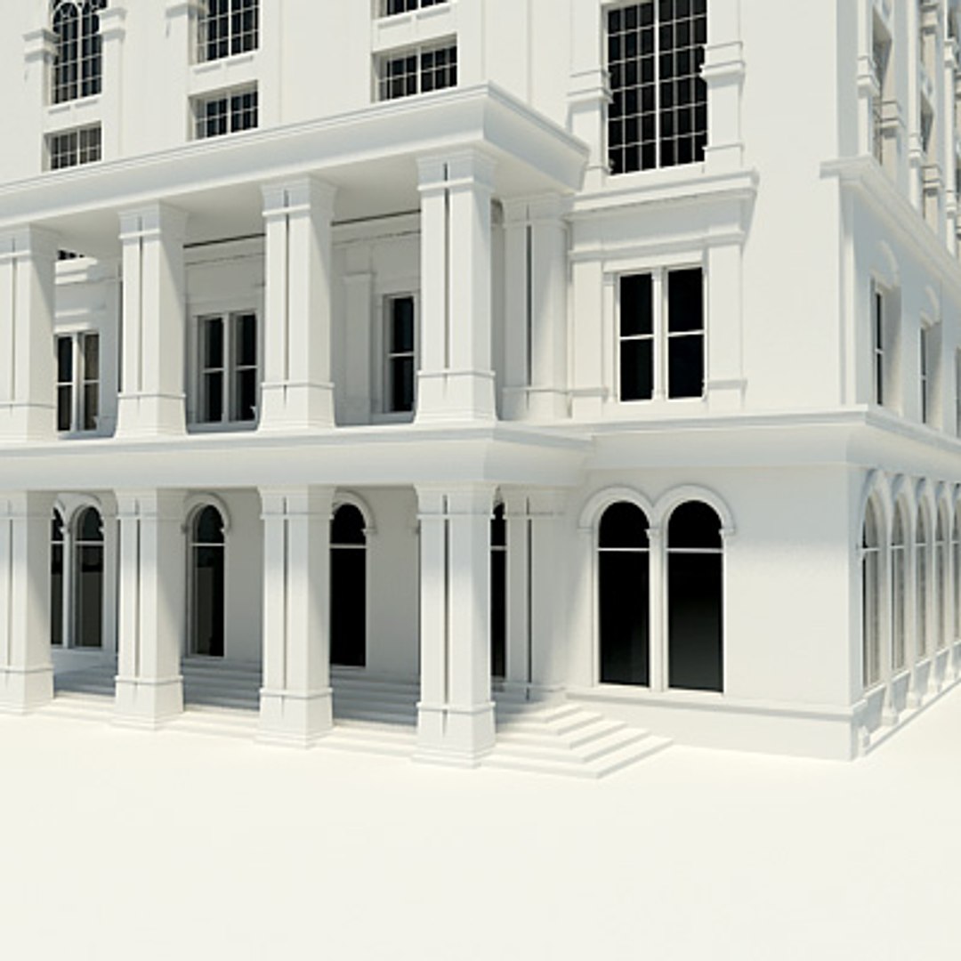3d Facade Building Model