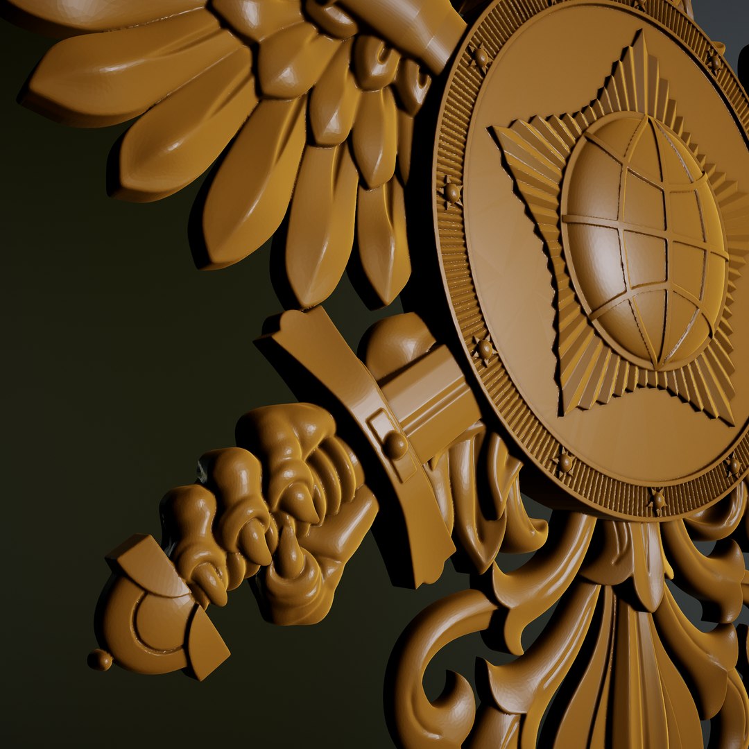 Emblem Foreign Intelligence Service 3D - TurboSquid 1663945