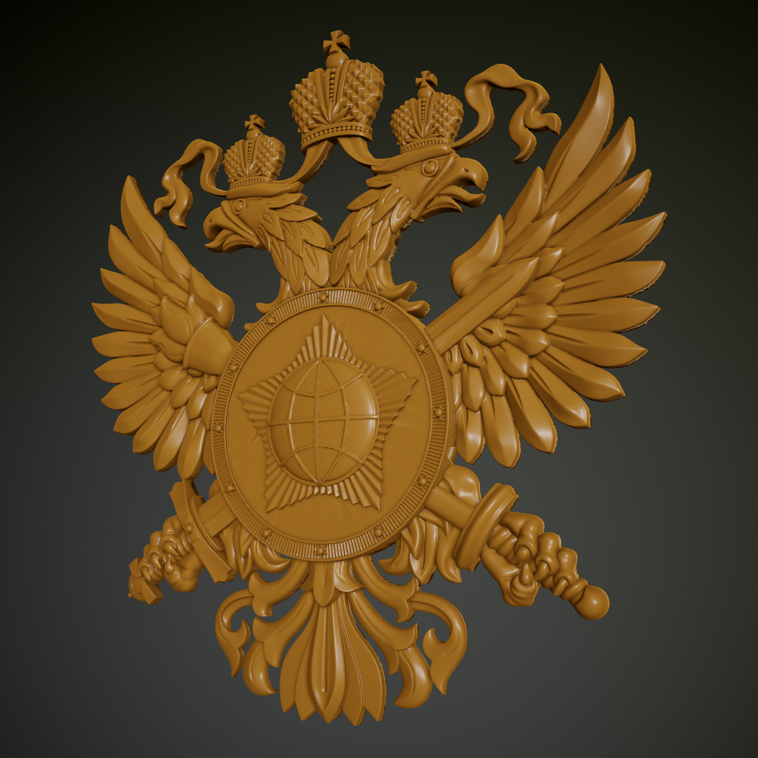 Emblem foreign intelligence service 3D - TurboSquid 1663945