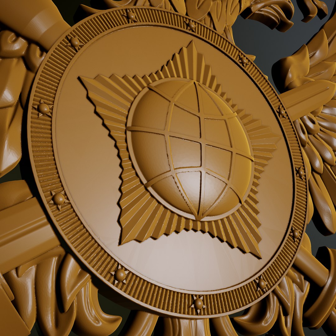 Emblem Foreign Intelligence Service 3D - TurboSquid 1663945