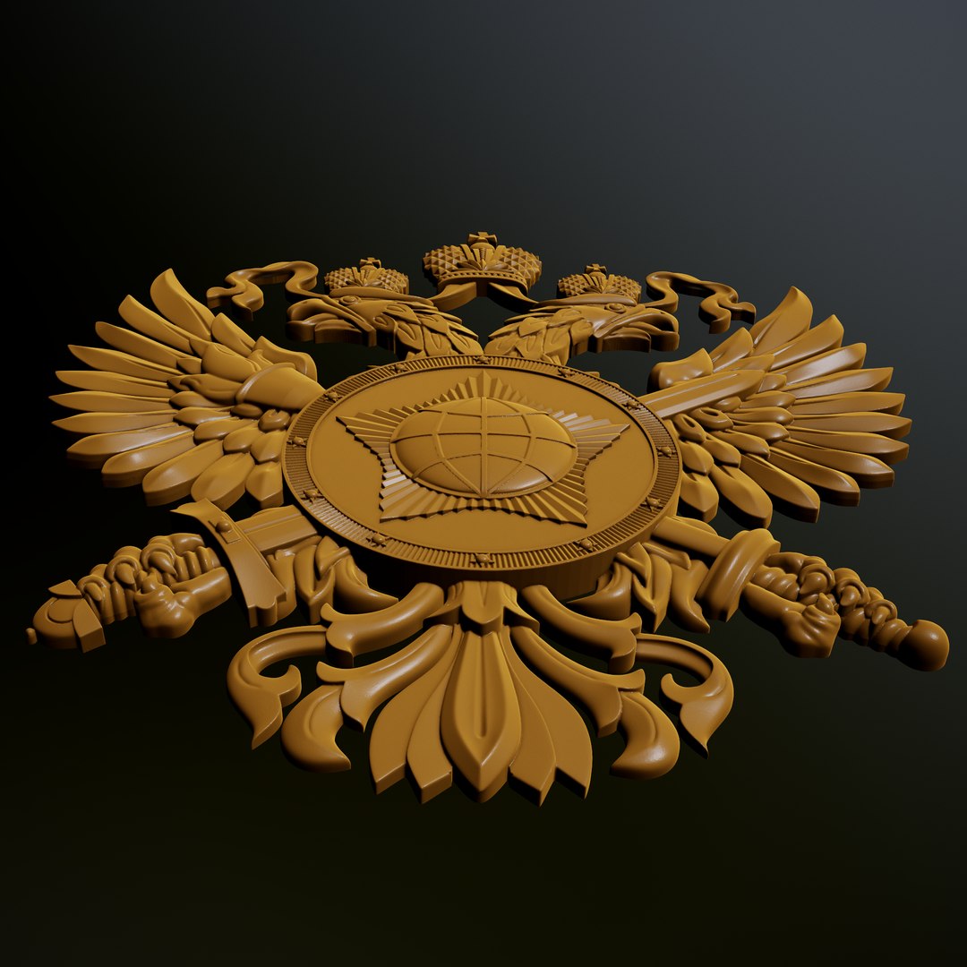 Emblem Foreign Intelligence Service 3D - TurboSquid 1663945