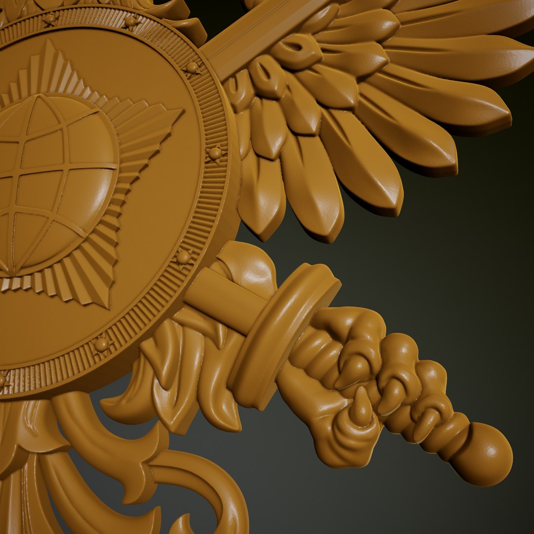 Emblem Foreign Intelligence Service 3D - TurboSquid 1663945