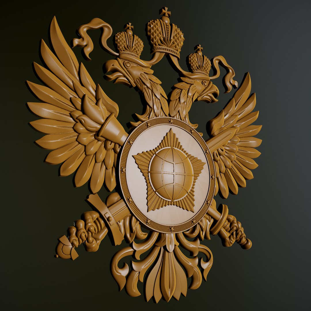 Emblem Foreign Intelligence Service 3D - TurboSquid 1663945