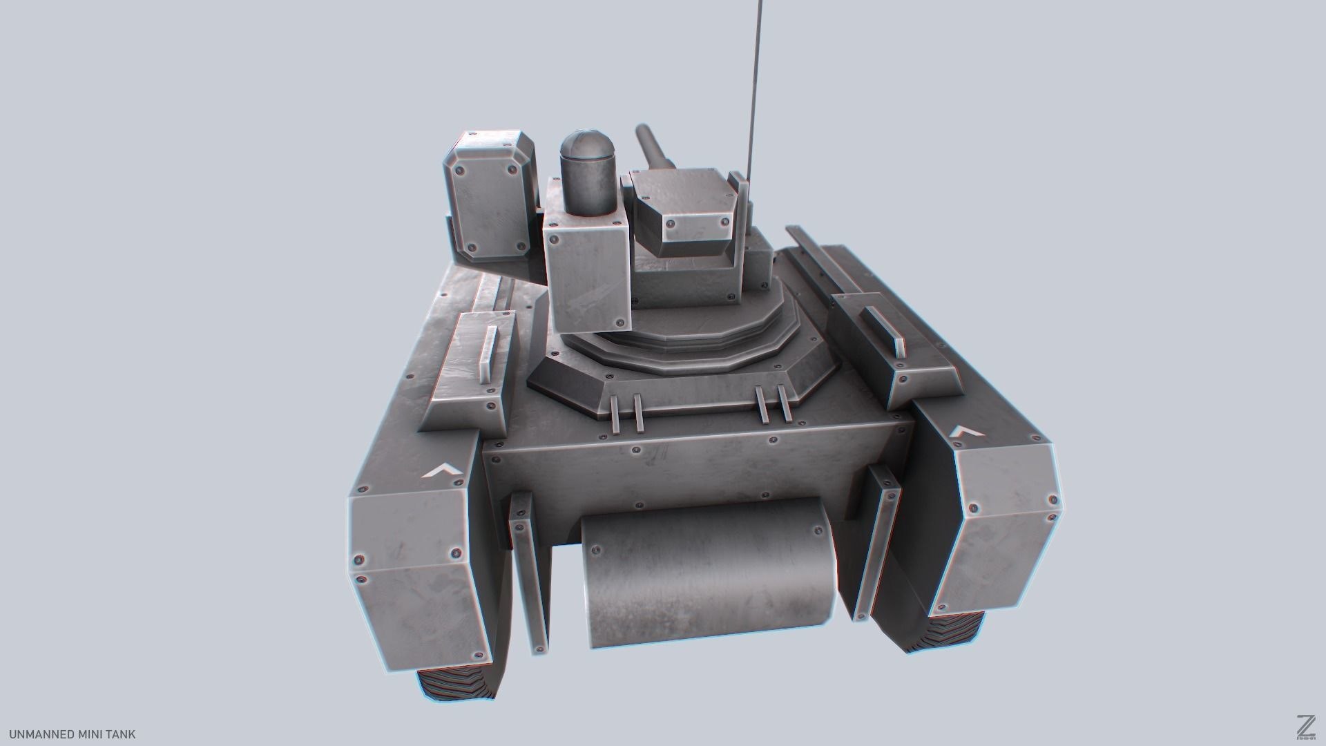 3D Unmanned Mini Tank Model - TurboSquid 2432448
