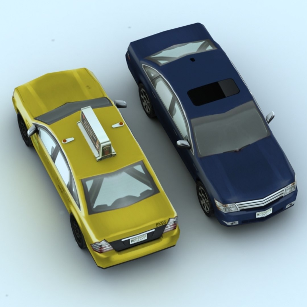 3d Model 2009 Usa Style Taxi