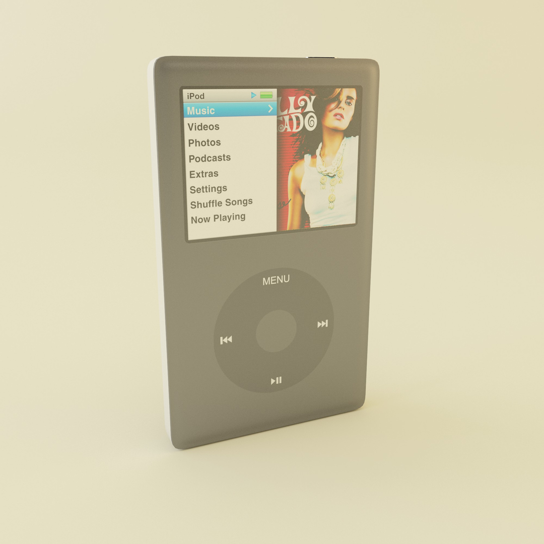 3d model apple ipod classic 160gb
