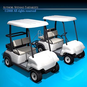3d obj golf car xrt 850