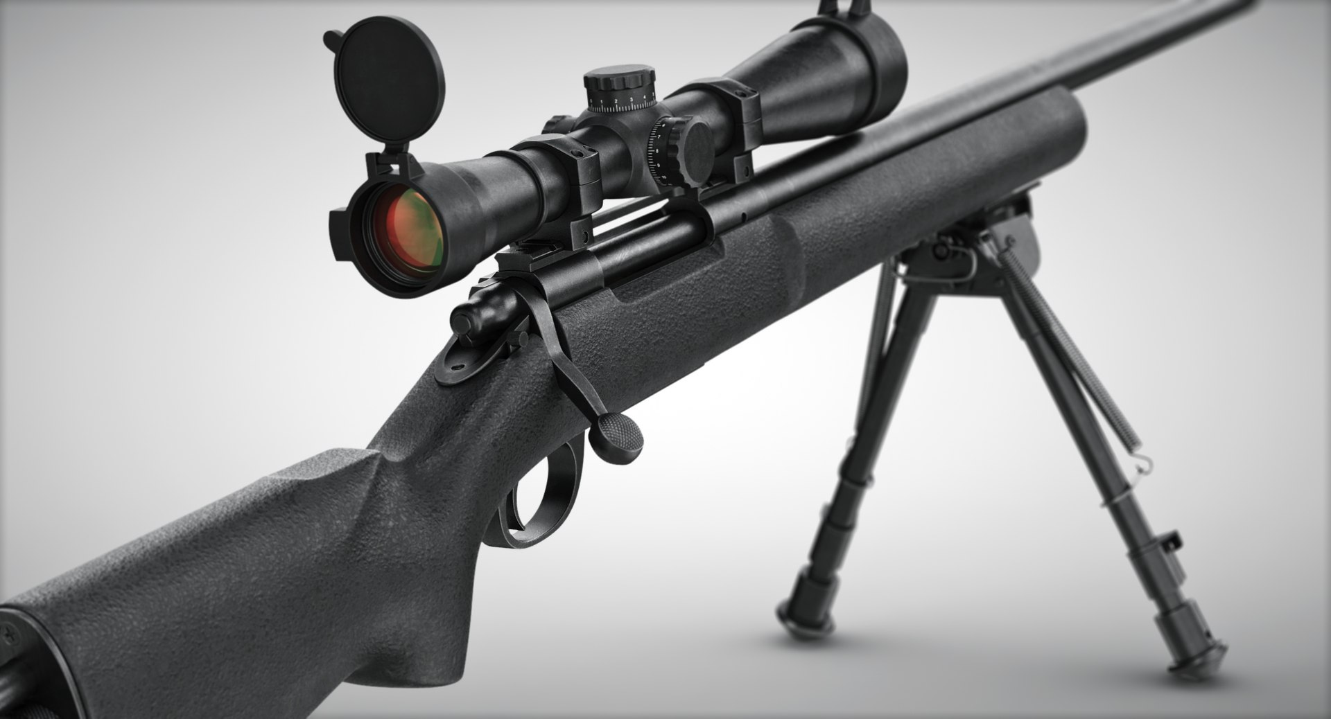 sniper rifle m24 3d ma