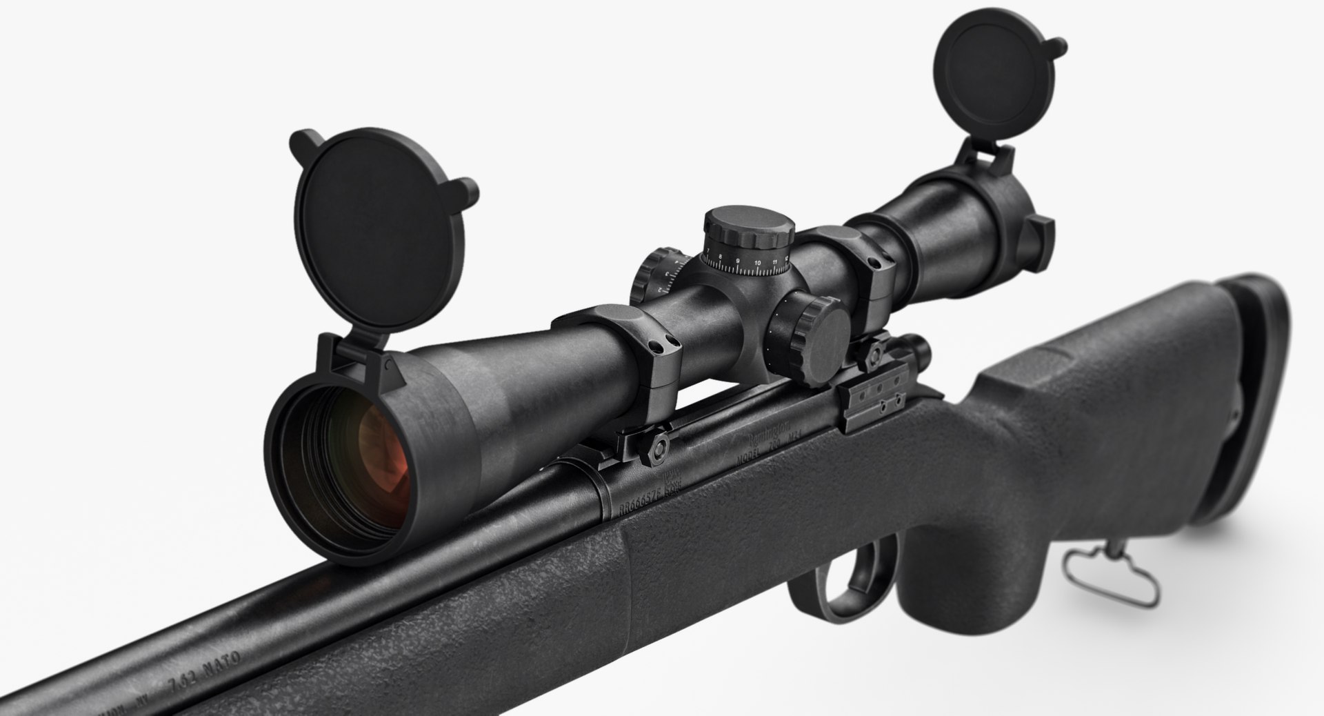 sniper rifle m24 3d ma