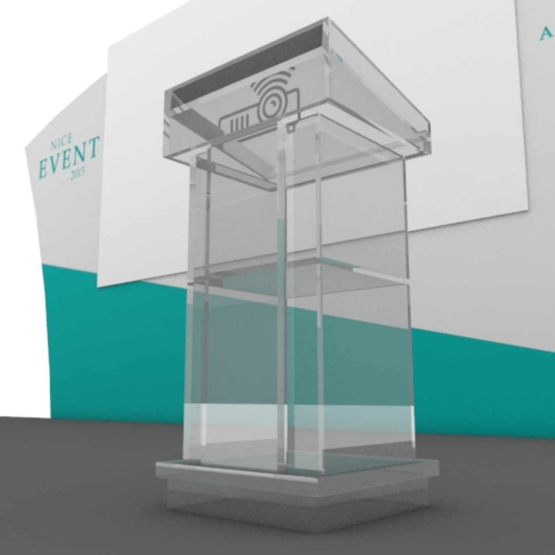 3D stage backdrop rostrum - TurboSquid 1325136