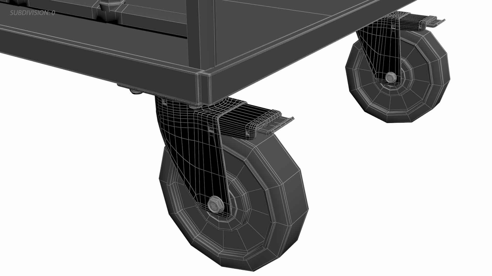 Platform Trolley 2 Push Brackets 3D Model - TurboSquid 1726110