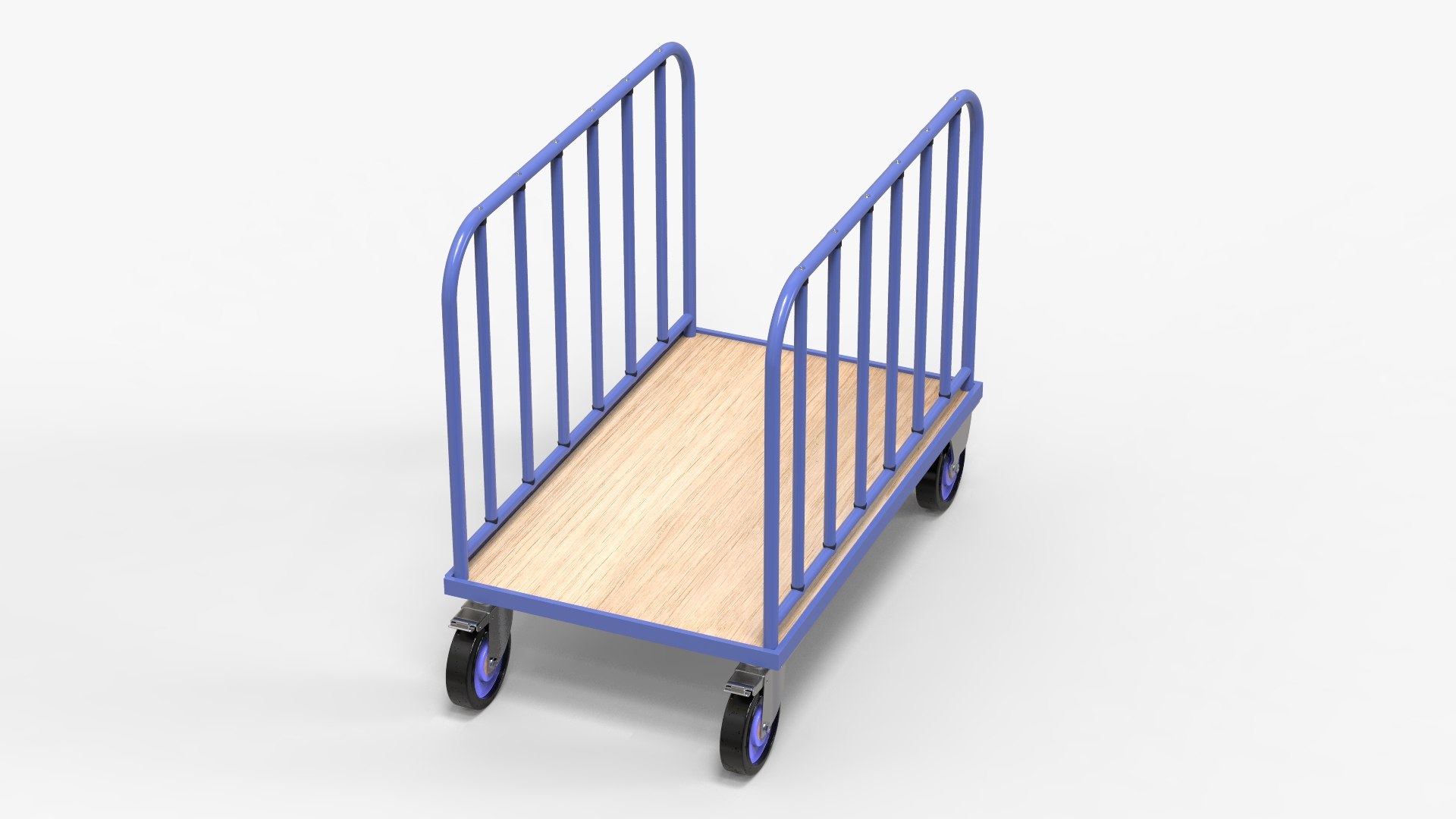 Platform Trolley 2 Push Brackets 3D Model - TurboSquid 1726110