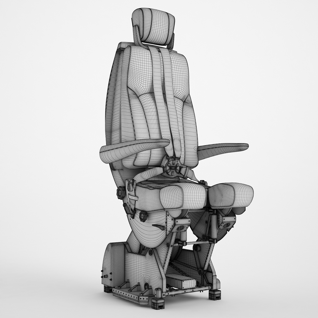 3D airplane pilot chair - TurboSquid 1270348