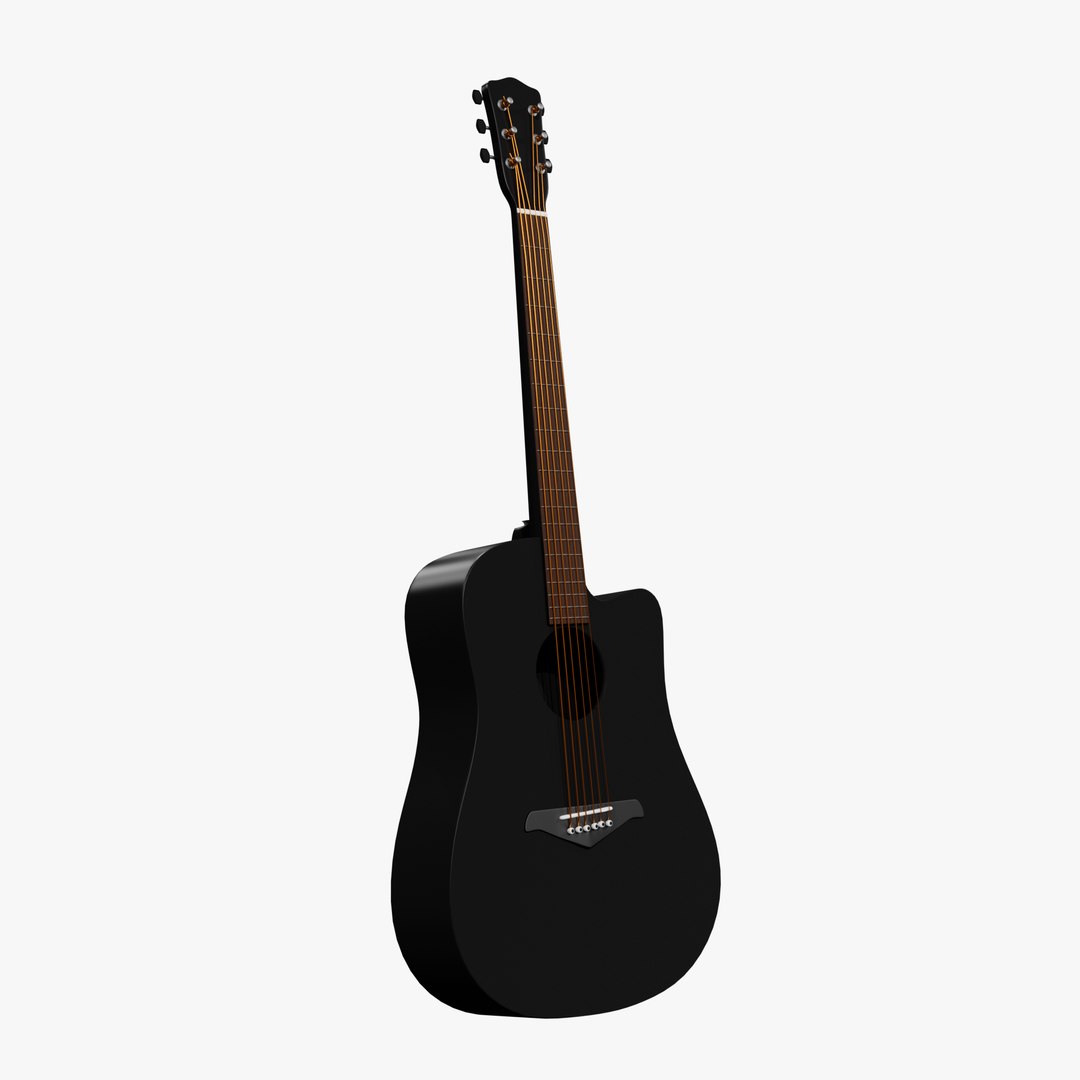 3D Acoustic Guitar - TurboSquid 2014917