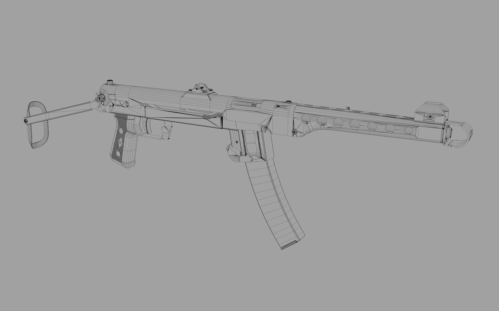 3d Model Pps-43 Rifle