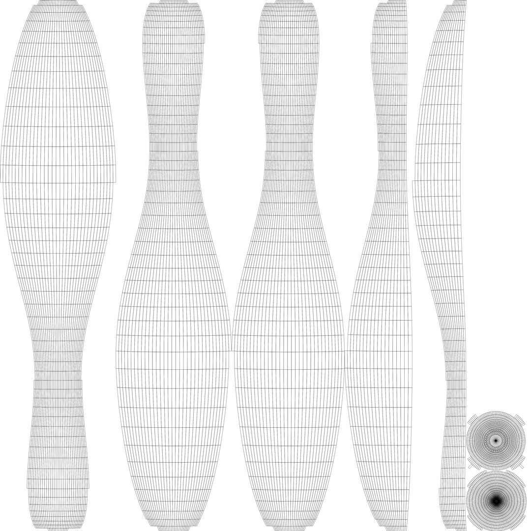 Bowling Pins Pbr Model - TurboSquid 1677575