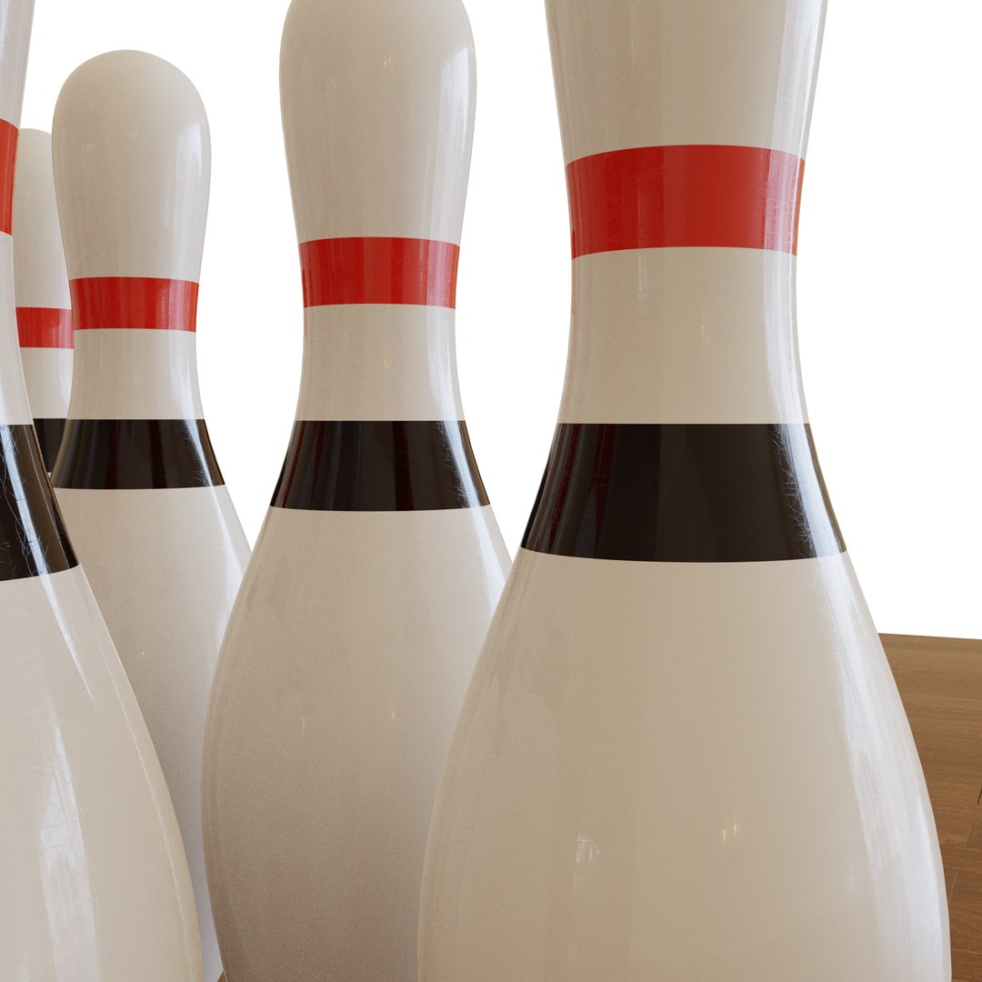 Bowling Pins Pbr Model - TurboSquid 1677575