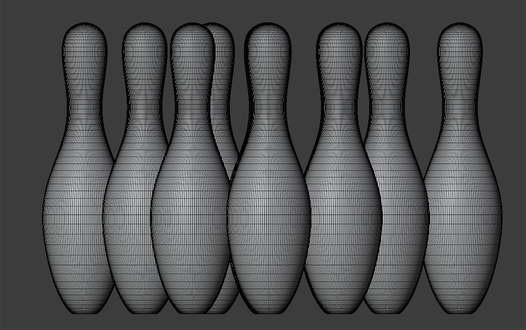 Bowling Pins Pbr Model - TurboSquid 1677575