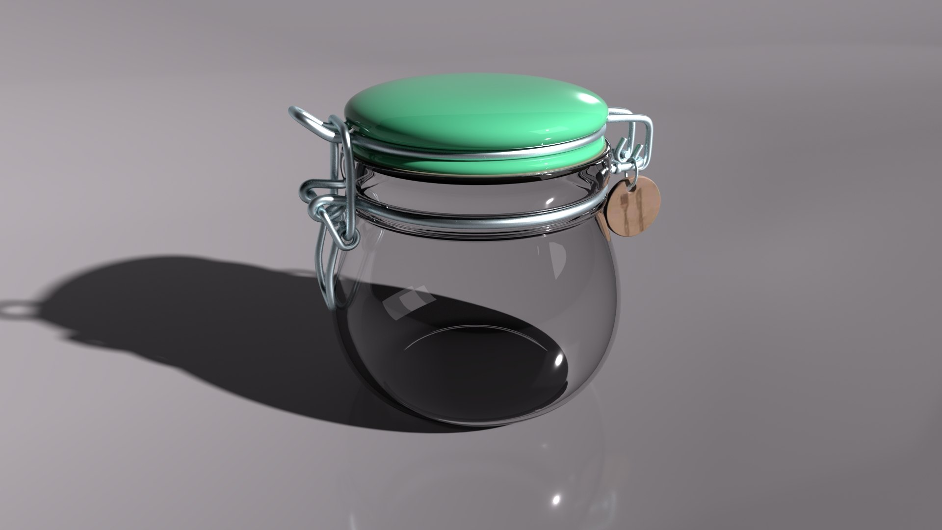 3D Small Glass Mason Jar Model - TurboSquid 1329292