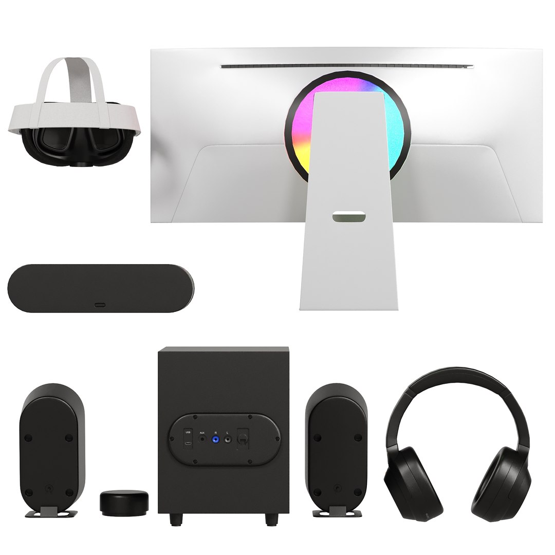 Equipment 12 Pc Set 6 3D Model - TurboSquid 2323541