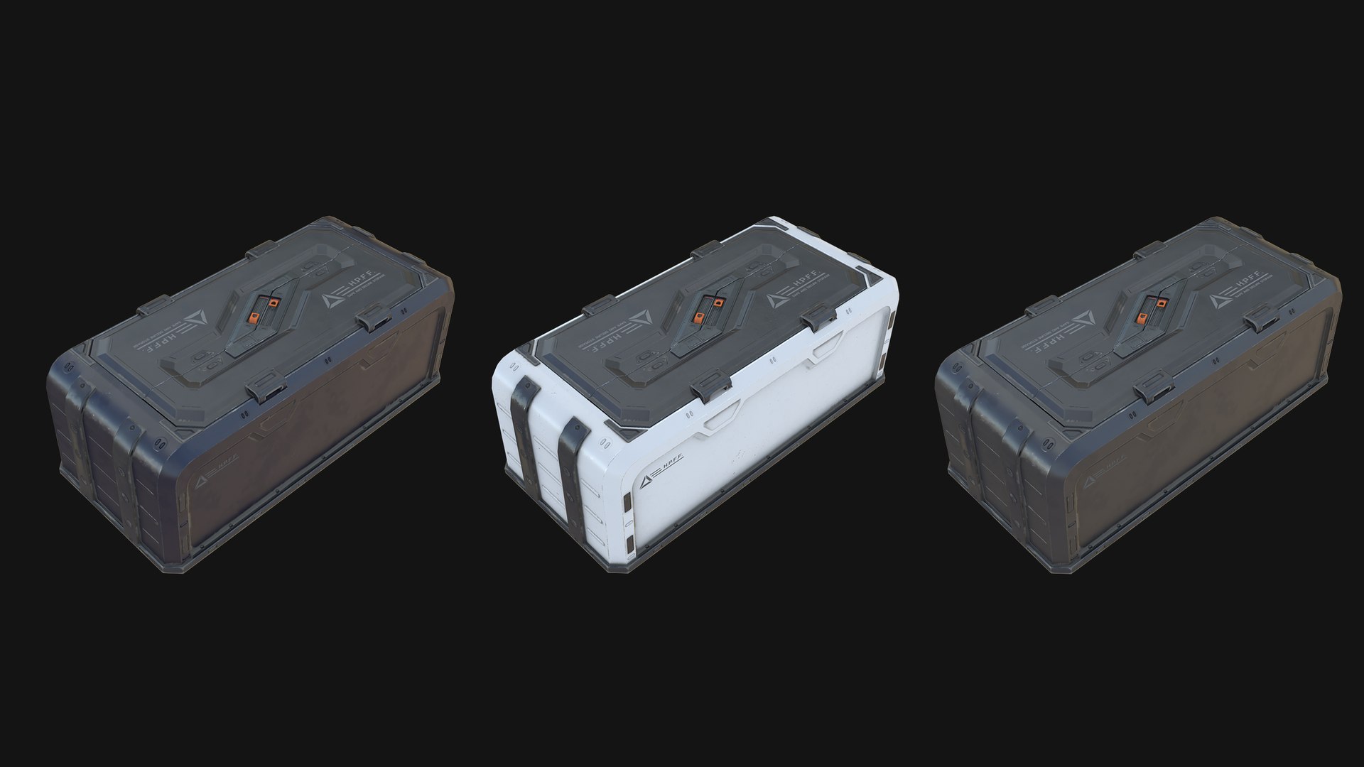 3D Sci-fi Container Chest - TurboSquid 1817051