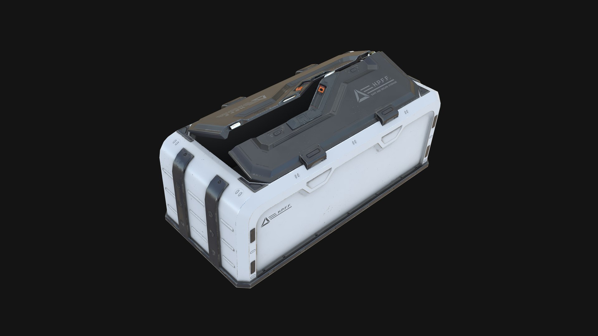 3D Sci-fi Container Chest - TurboSquid 1817051