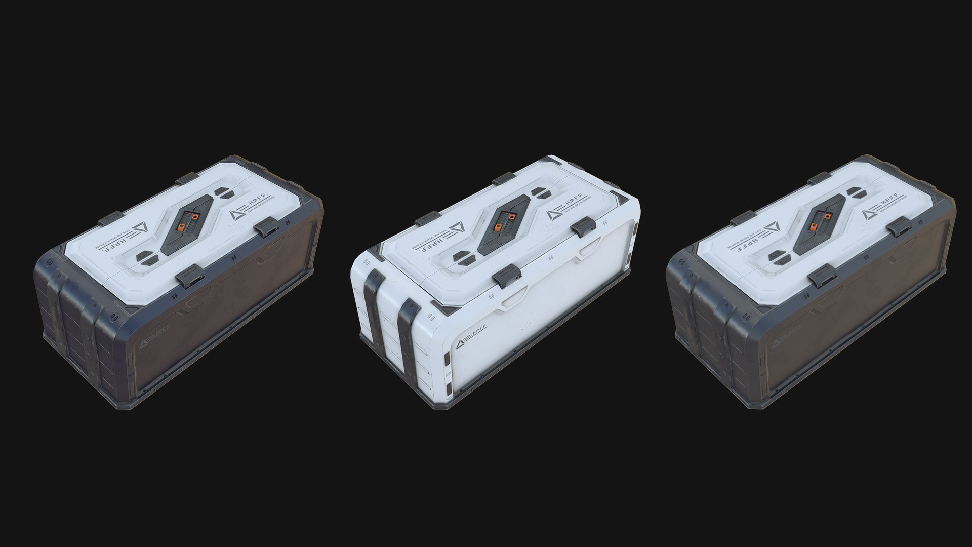 3D Sci-fi Container Chest - TurboSquid 1817051