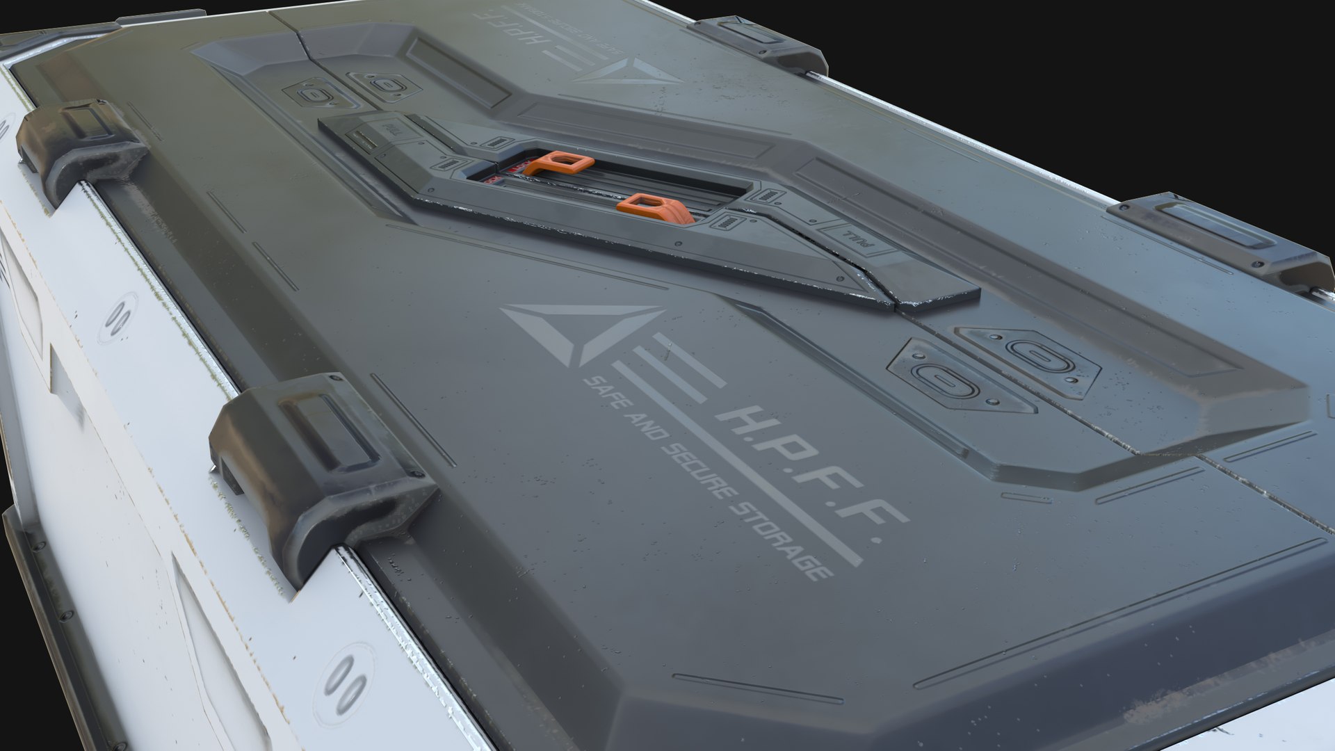 3D Sci-fi Container Chest - TurboSquid 1817051