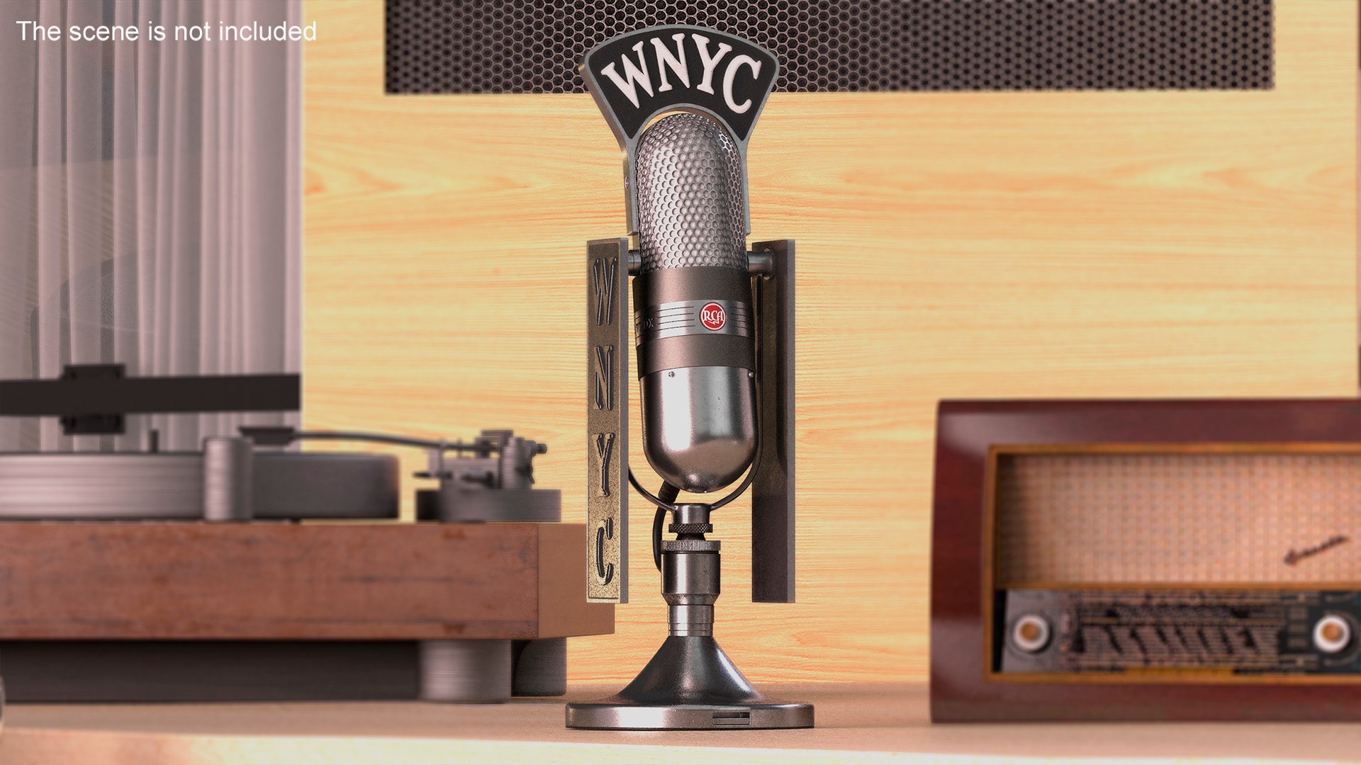 3D Vintage RCA 77-D Ribbon Microphone Model - TurboSquid 2178329