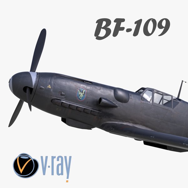Modelo 3D BF-109 alemão lutador V-Ray materiais Modelo 3D - TurboSquid ...