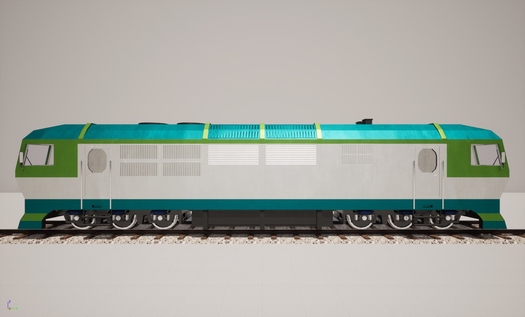 3D Animated game-ready Locomotive - TurboSquid 2140258