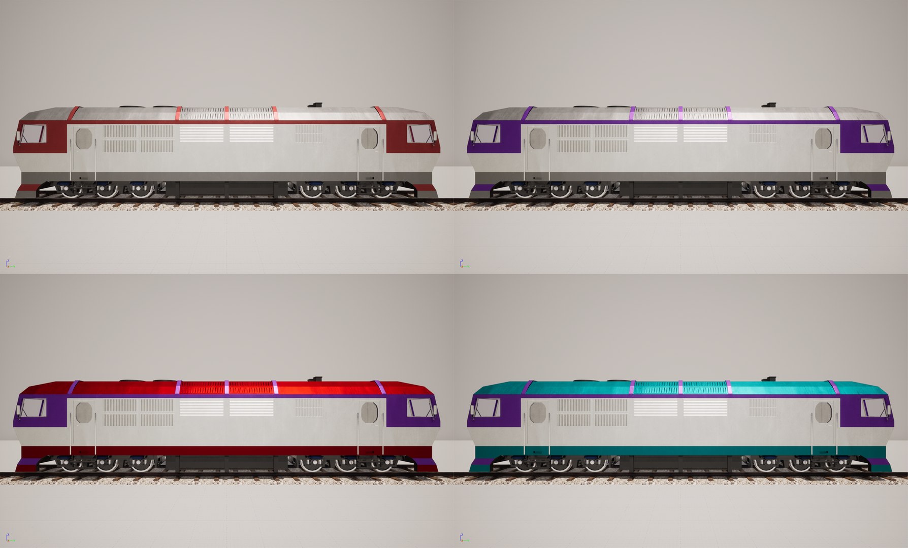 3D Animated game-ready Locomotive - TurboSquid 2140258