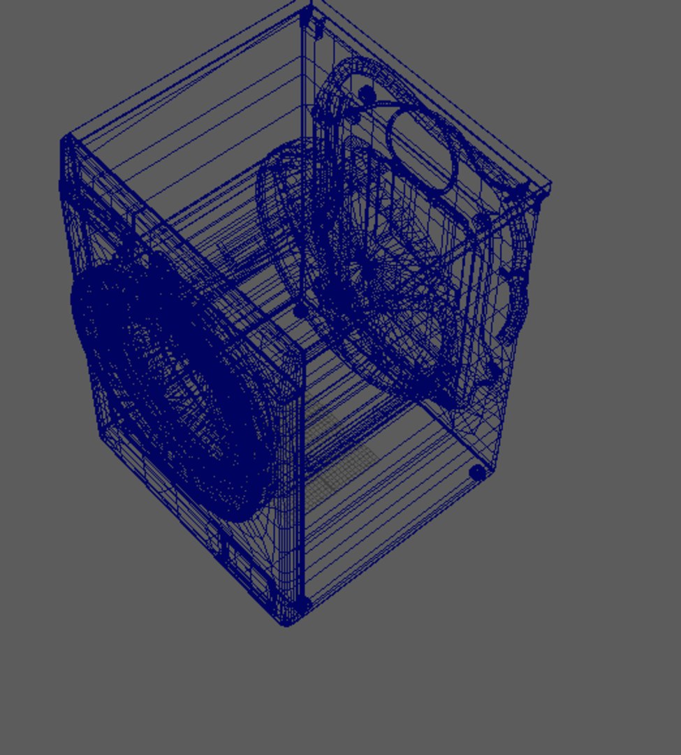 3D model LG 8 Kg Fully-Automatic Front Loading Washing Machine 5 Star ...