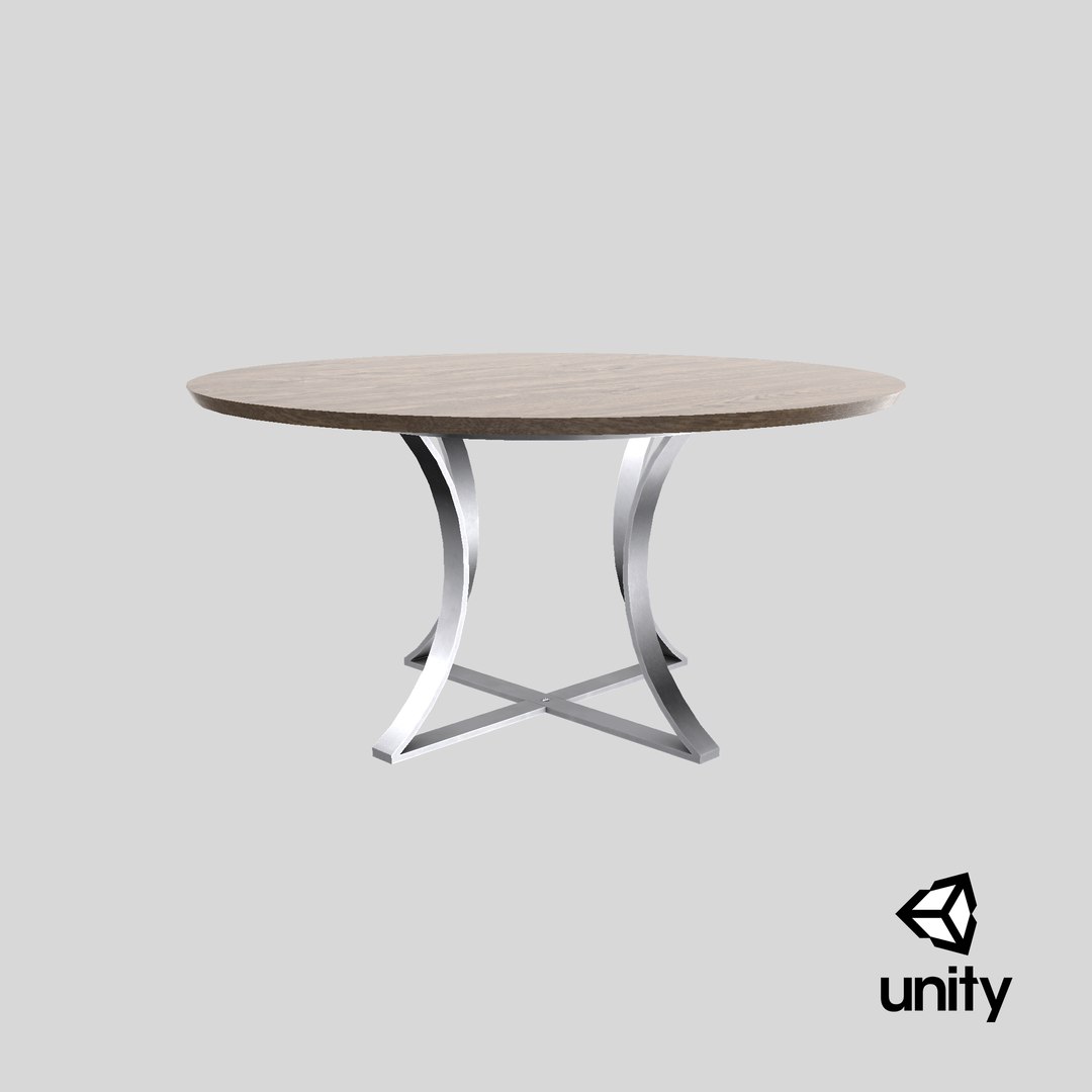 3D Dining Table Gage Brown Wood - TurboSquid 1359217