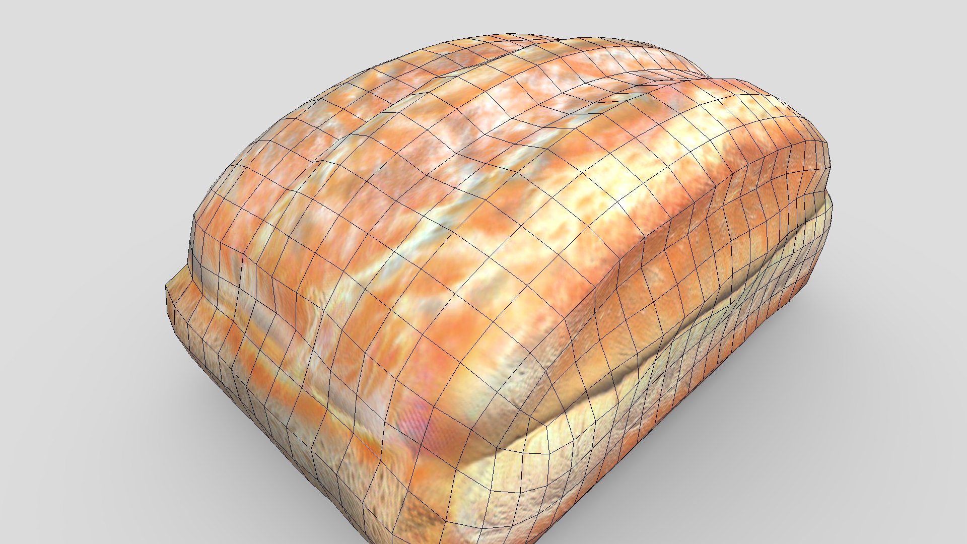 3D White Bread 2 Model - TurboSquid 2212865