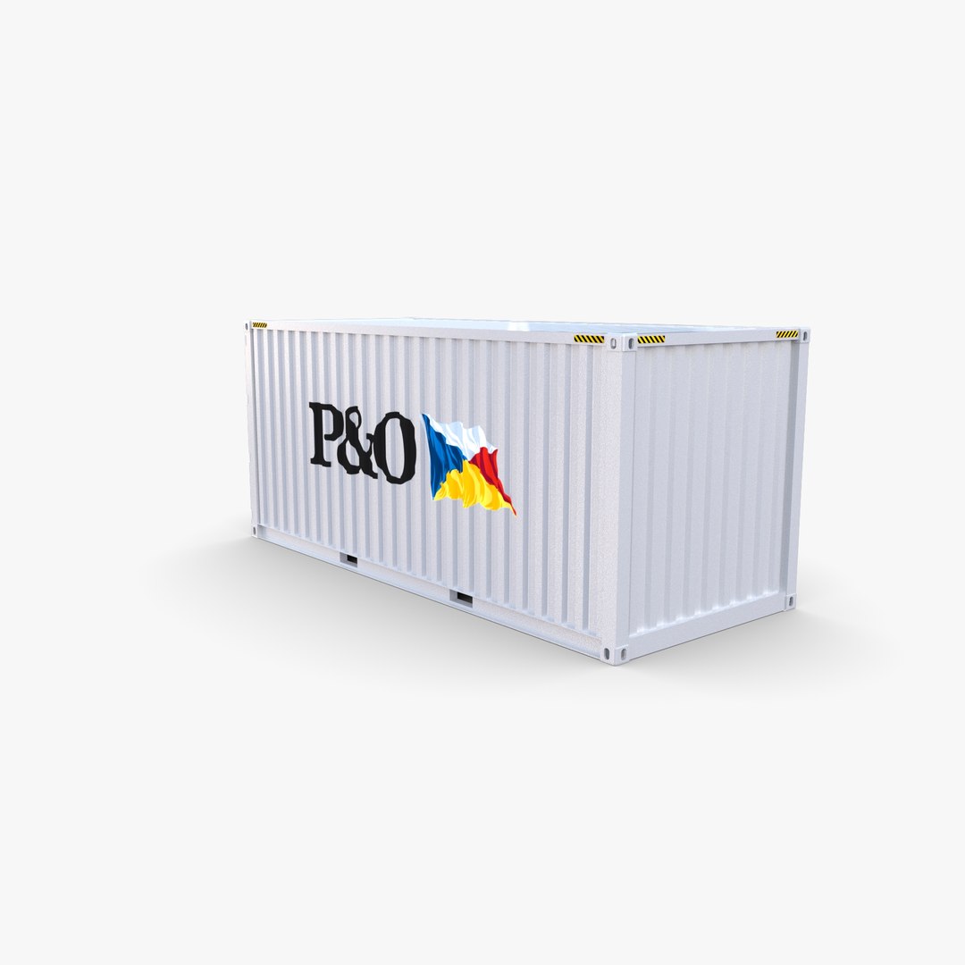 20ft Shipping Container PO V2 3D Model - TurboSquid 1773474