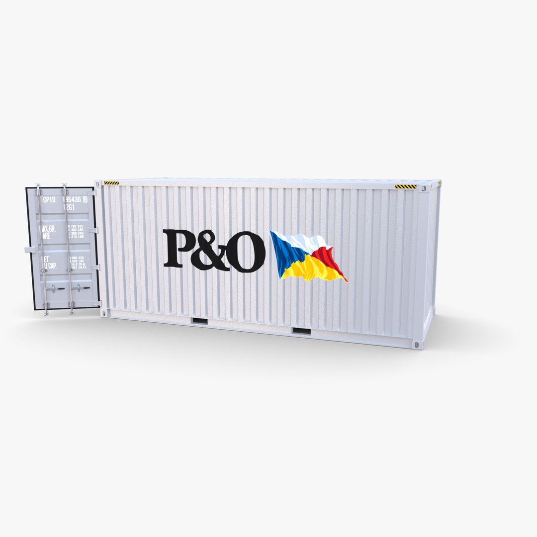 20ft Shipping Container PO V2 3D Model - TurboSquid 1773474