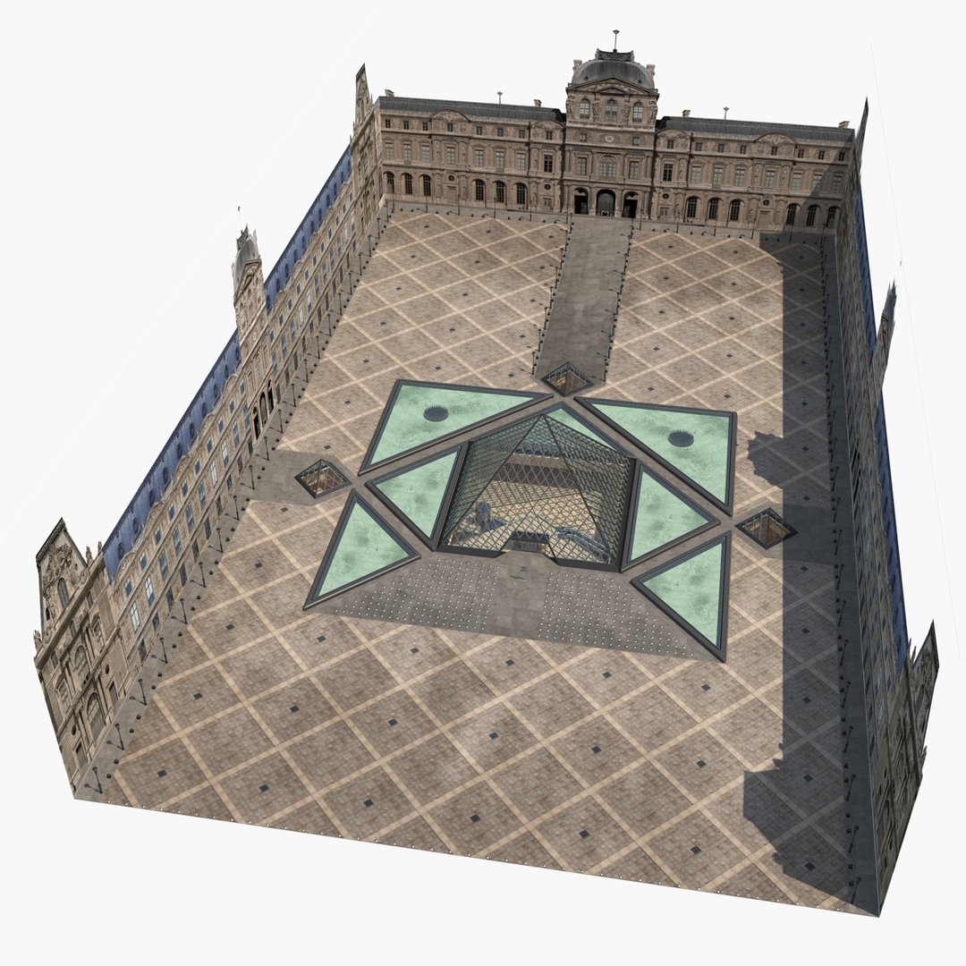 Louvre build 3D - TurboSquid 1272094