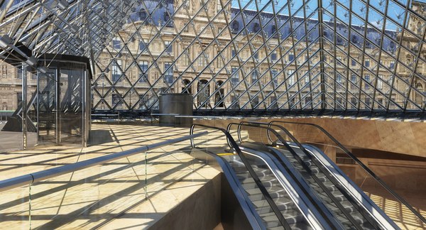 Louvre build 3D - TurboSquid 1272094