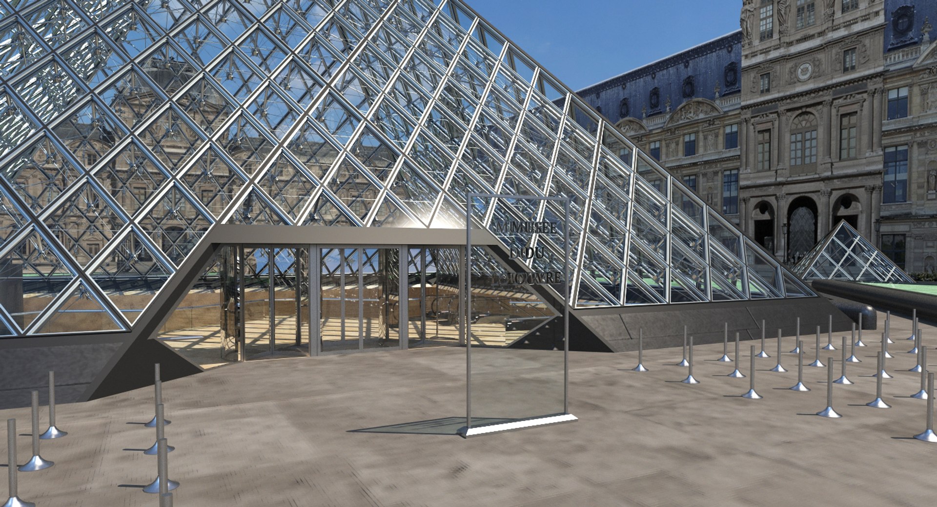 Louvre build 3D - TurboSquid 1272094