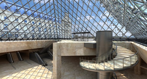 Louvre build 3D - TurboSquid 1272094