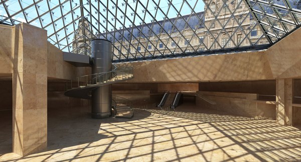 Louvre build 3D - TurboSquid 1272094