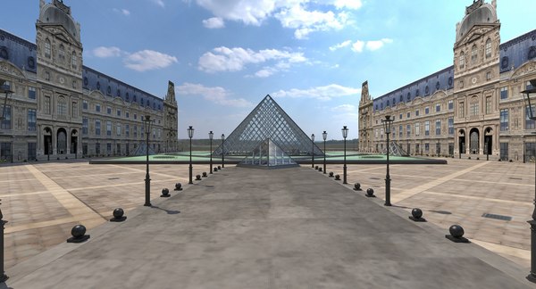 Louvre build 3D - TurboSquid 1272094