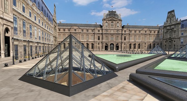 Louvre build 3D - TurboSquid 1272094